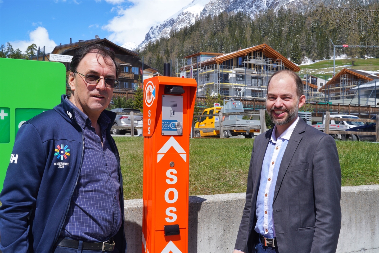 Erste Notrufsäulen in Graubünden in Betrieb genommen