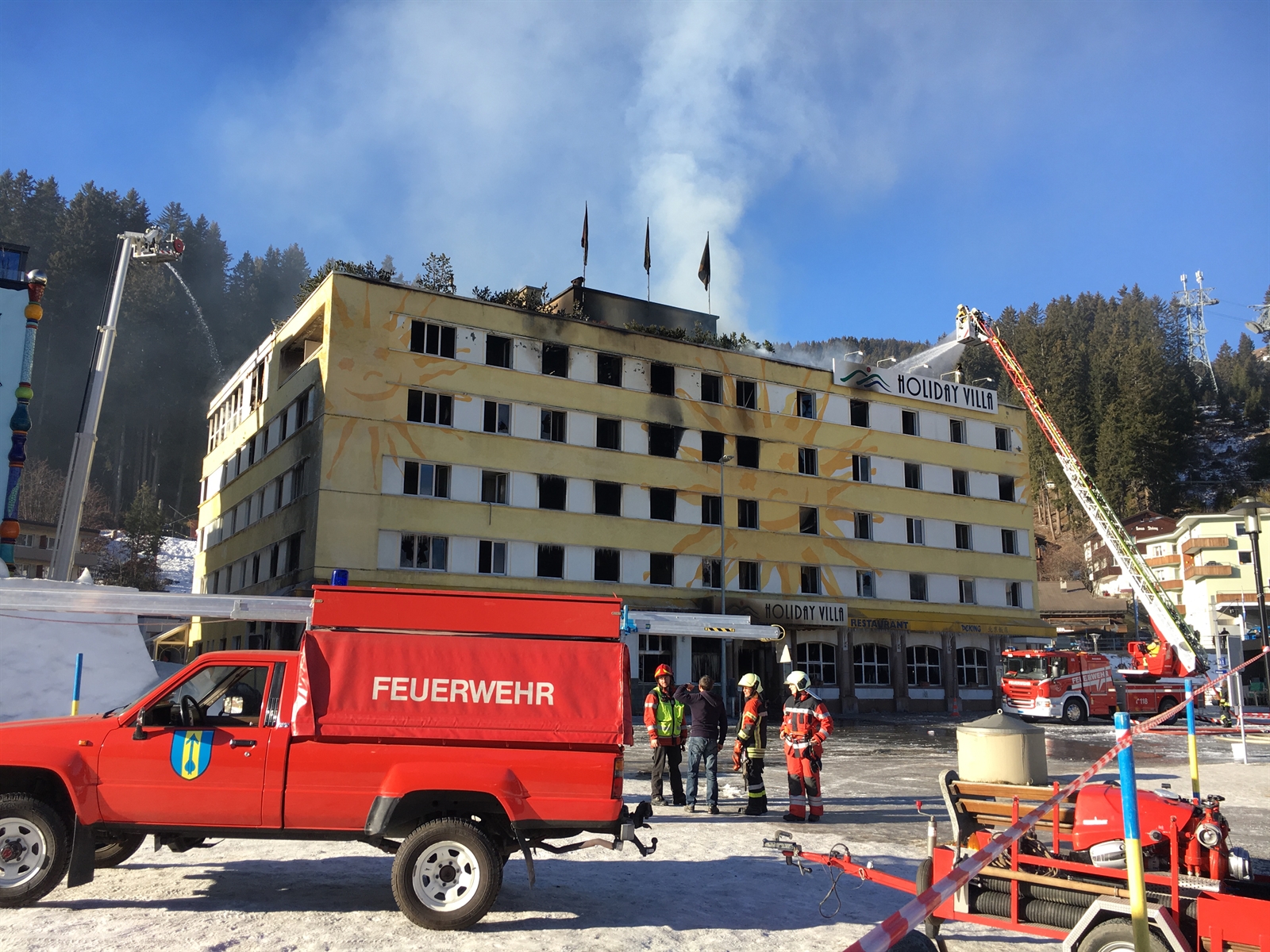 Arosa: Hotelbrand fordert mehrere Verletzte
