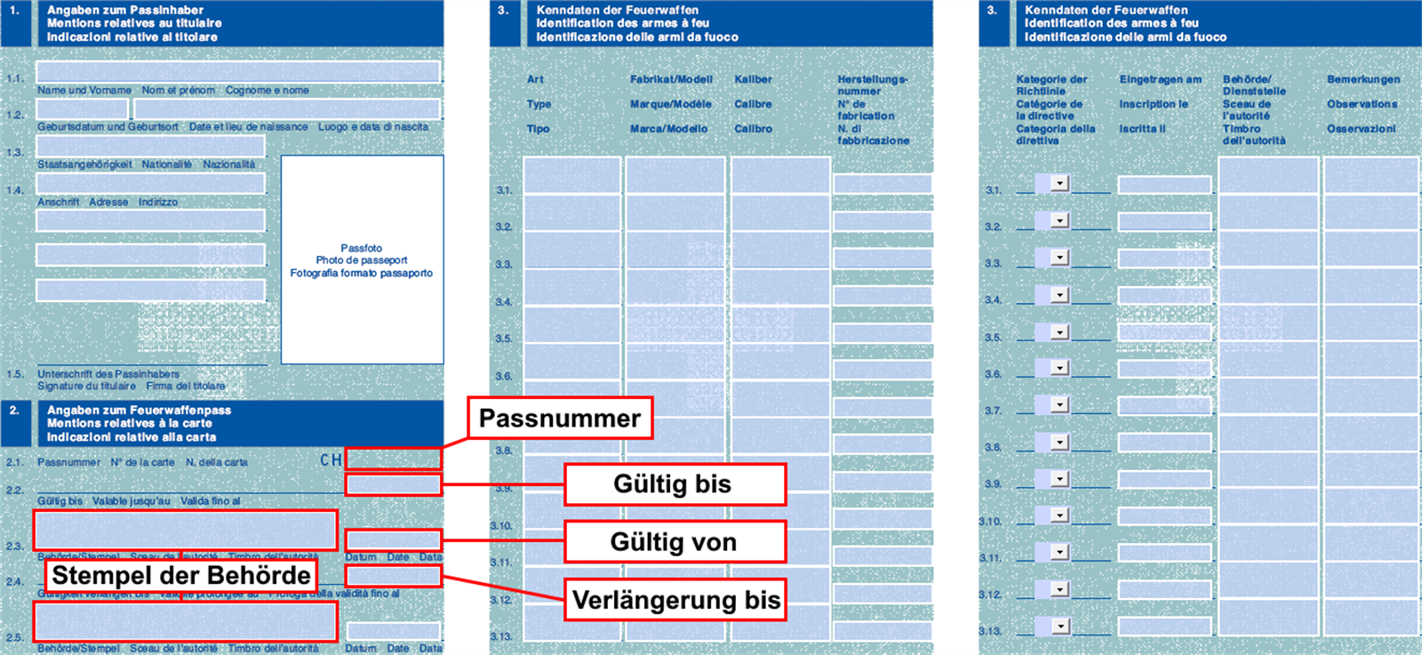 Europäischer Feuerwaffenpass